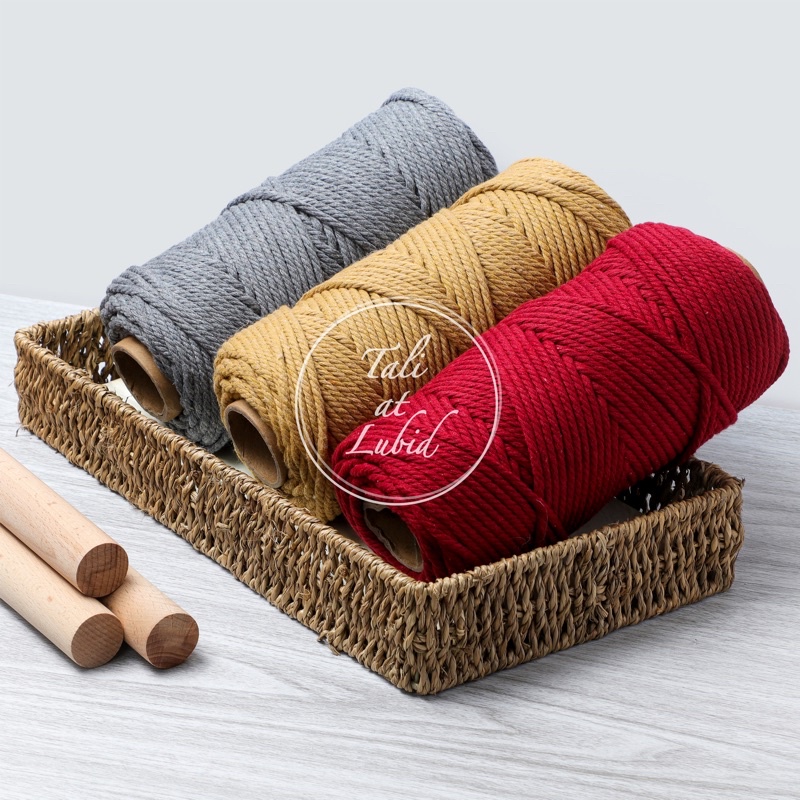 Macrame Ropes (colored) - 10 yards (4mm) | Shopee Malaysia