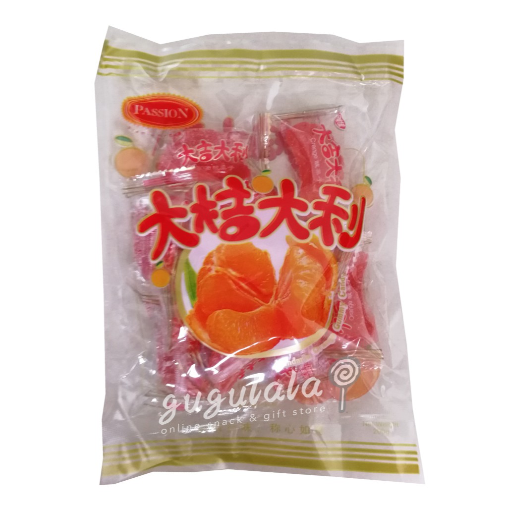 Mandarin Orange Gummy Candy 200g | Shopee Malaysia