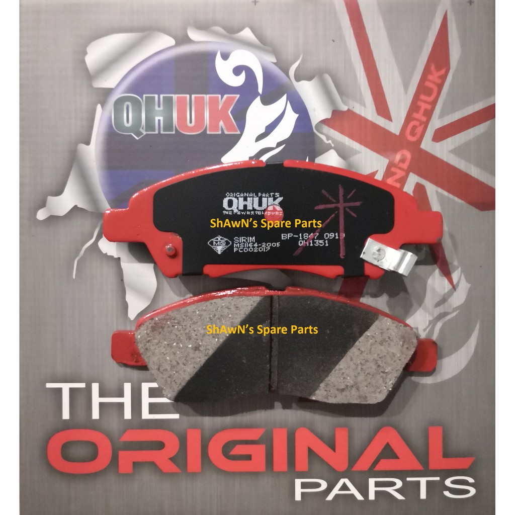 FRONT SET Nissan Almera N17 / Latio CKD C11 / Grand Livina L10 L11 Disc Brake Pad - QHUK BP ...