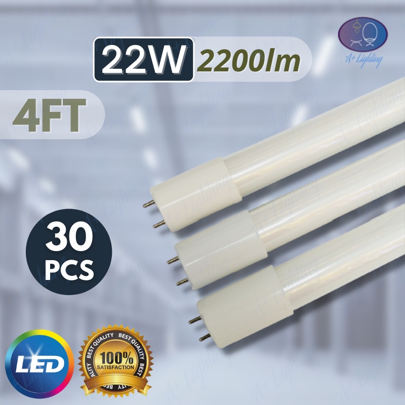[30pcs Promo!] 2FT 4FT T8 LED TUBE 22W 2200LM HIGH LUMEN FEET 2 4 KAKI LAMPU KALIMANTANG LED ...