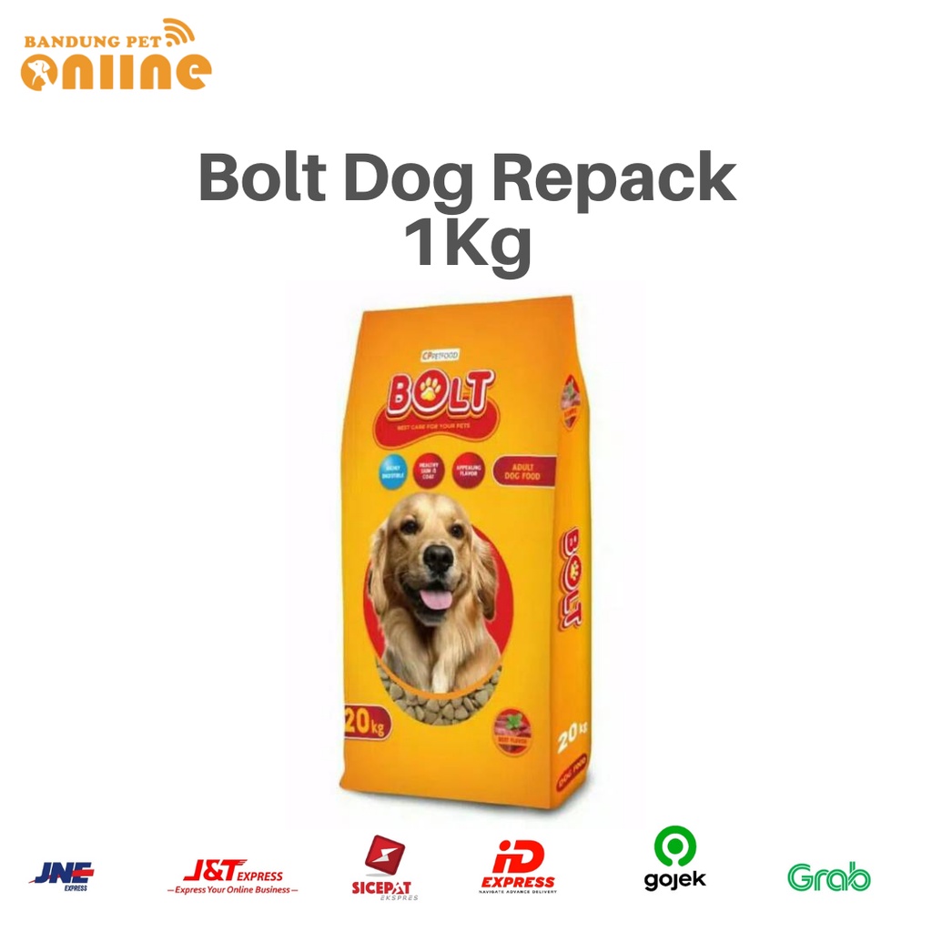 Bolt Dog Repack 1 Kg Dog Food Dry Food Dog Food 1kg | Shopee Malaysia