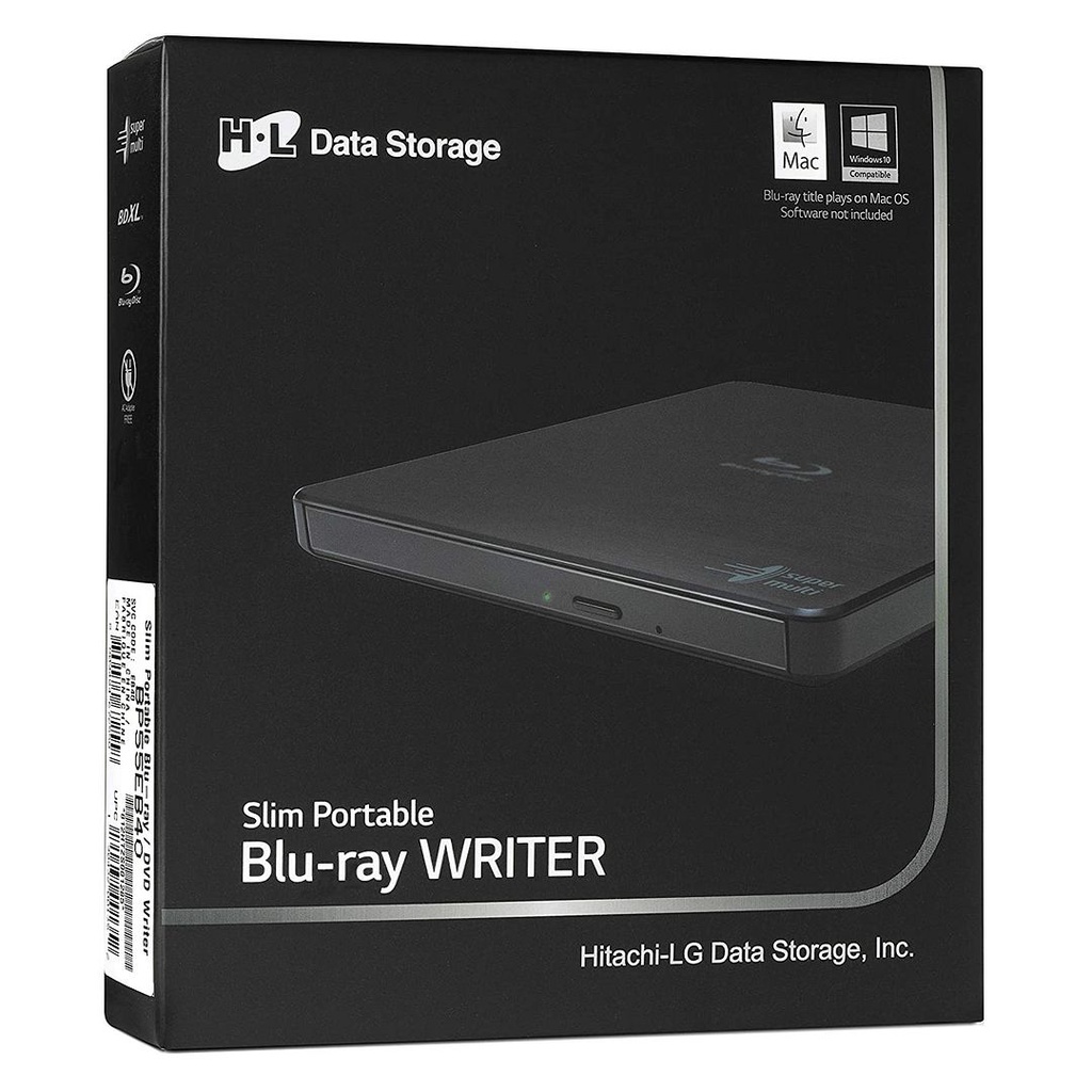 Hitachi-LG BP55EB40 6X External Slim Portable Blu-ray / DVD Writer ...