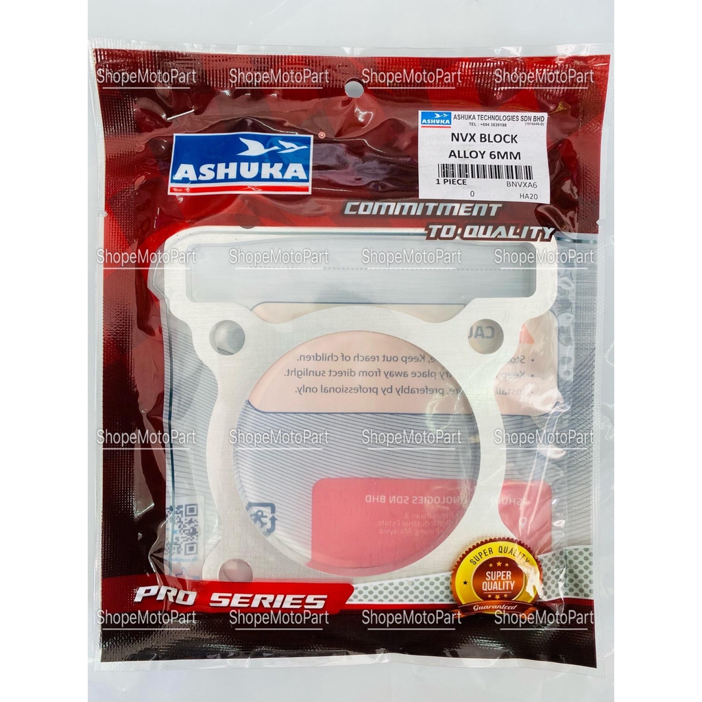 ASHUKA ALLOY ALOY BLOCK BLOK GASKET YAMAHA Y16ZR Y16 Y16Z NVX 155 NMAX ...