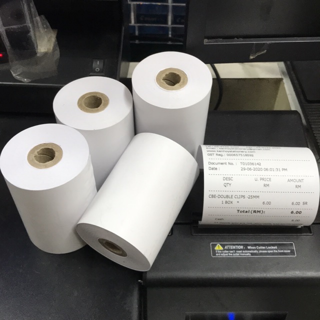 Thermal Paper Roll / Resit Roll 80mm x 60mm (10 rolls per pkt ...
