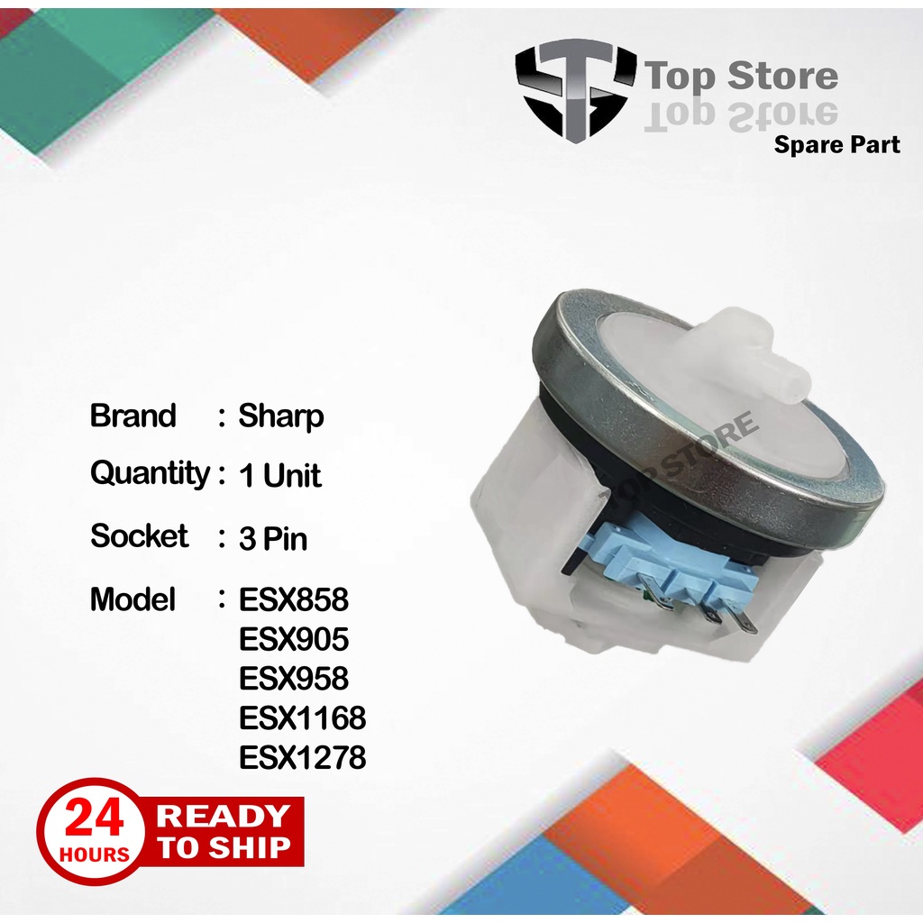 Sharp Washing Machine Water Level Sensor ESX858 ESX905 ESX958 ESX1168 ...