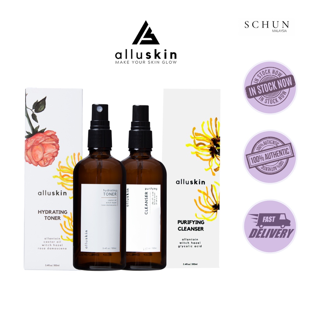 ALLUSKIN Purifying Cleanser & Hydrating Toner (Exp: 03/2023) | Shopee ...