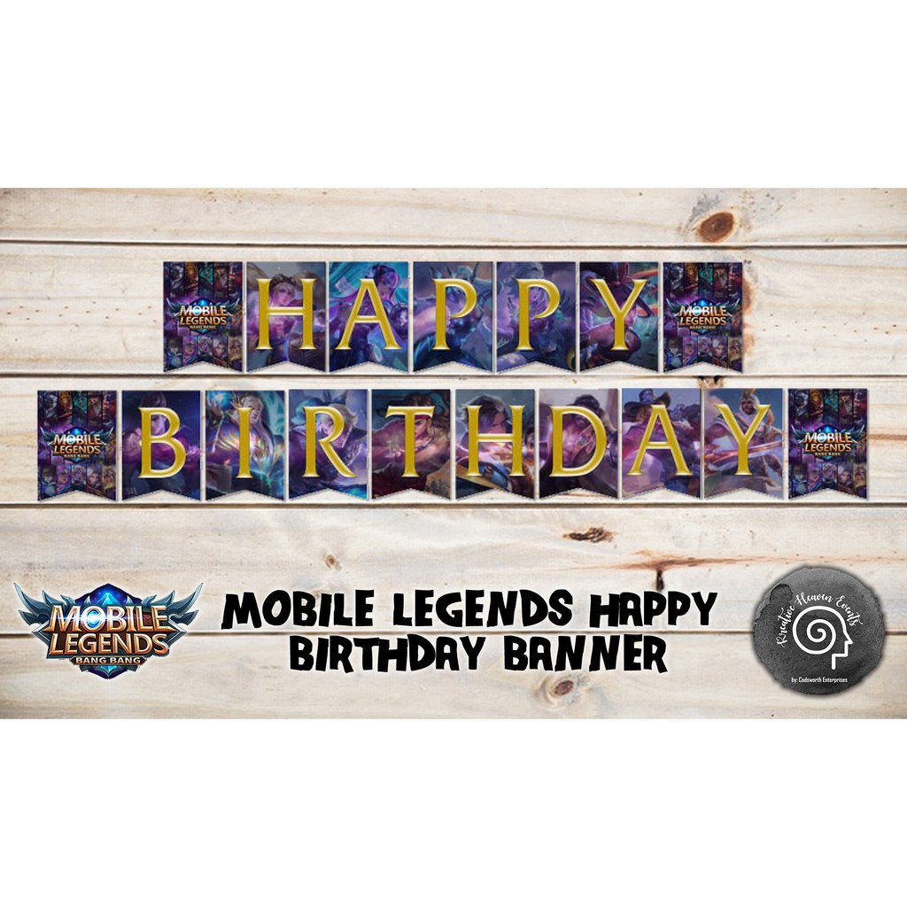 Theme Party Banner Mobile Legends (KHE - ML001) | Shopee Malaysia