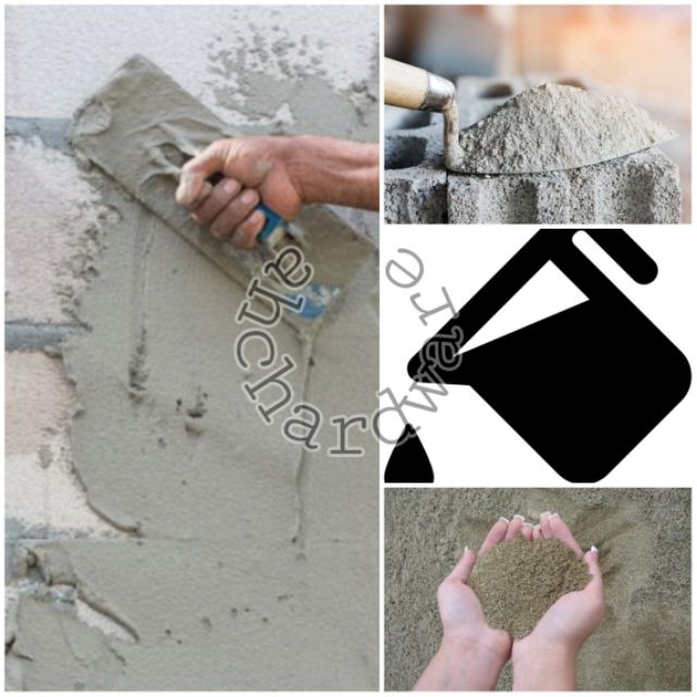 1KG Simen Campur / Simen + Pasir + Plaster Campur 3 IN 1/ Premix ...