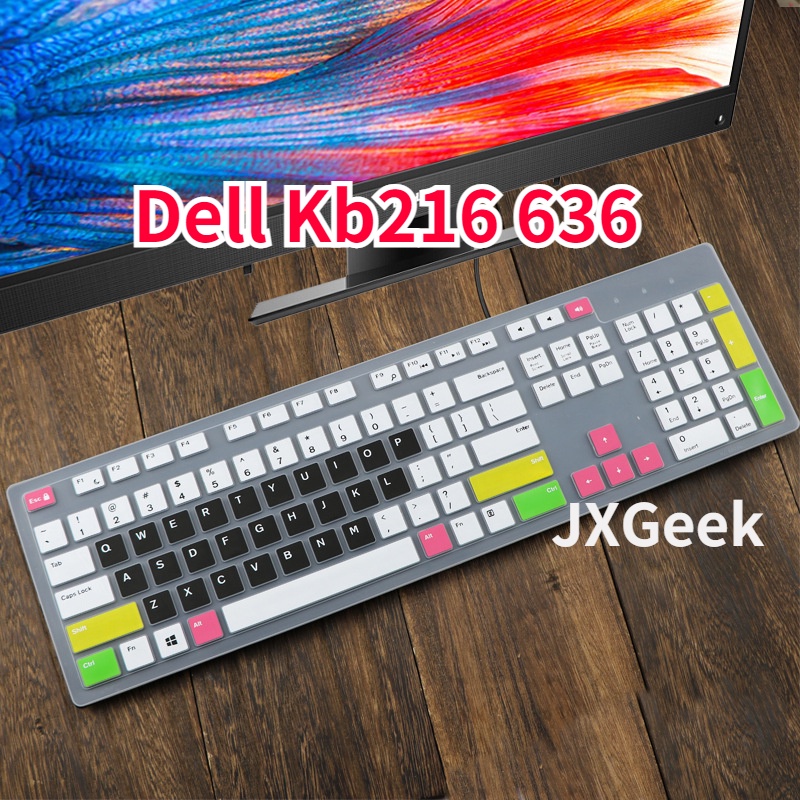 Dell Keyboard Cover for KB216 KB216P KB216T WK636 KM636 Silicone ...