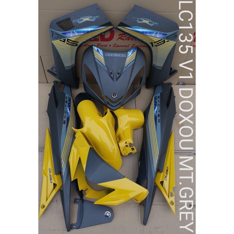 Ready Stock HLD Coverset Yamaha LC135 V1 V2 V3 V4 Doxou Sticker Tanam ...