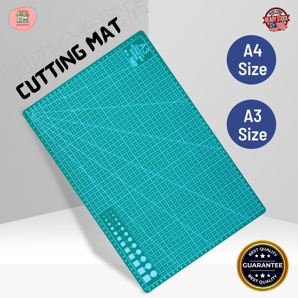 [READY STOCK] A4/A3 Size Self Healing Double Sided Cutting Mat (Green ...