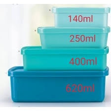 TUPPERWARE SQUARE AWAY SET | Shopee Malaysia