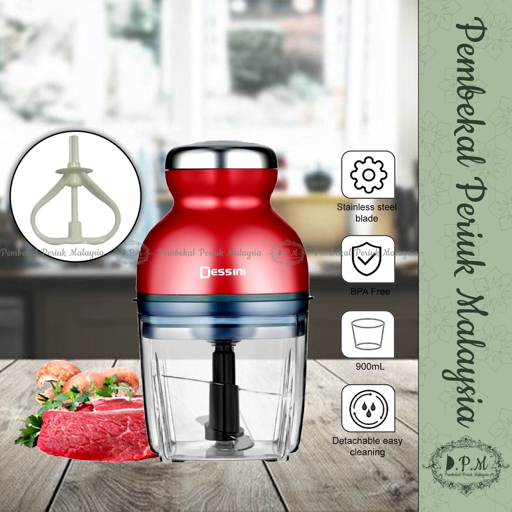 DESSINI Food Chopper + Mixer (READY STOCK) | Shopee Malaysia