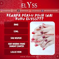Inai Kuku Elyss Original HQ ( 2 Code Danish & Cinta ) | Shopee Malaysia