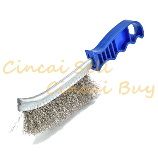 10" Brass / Stainless Steel Wire Brush Wire Scratch Brush for Cleaning ...