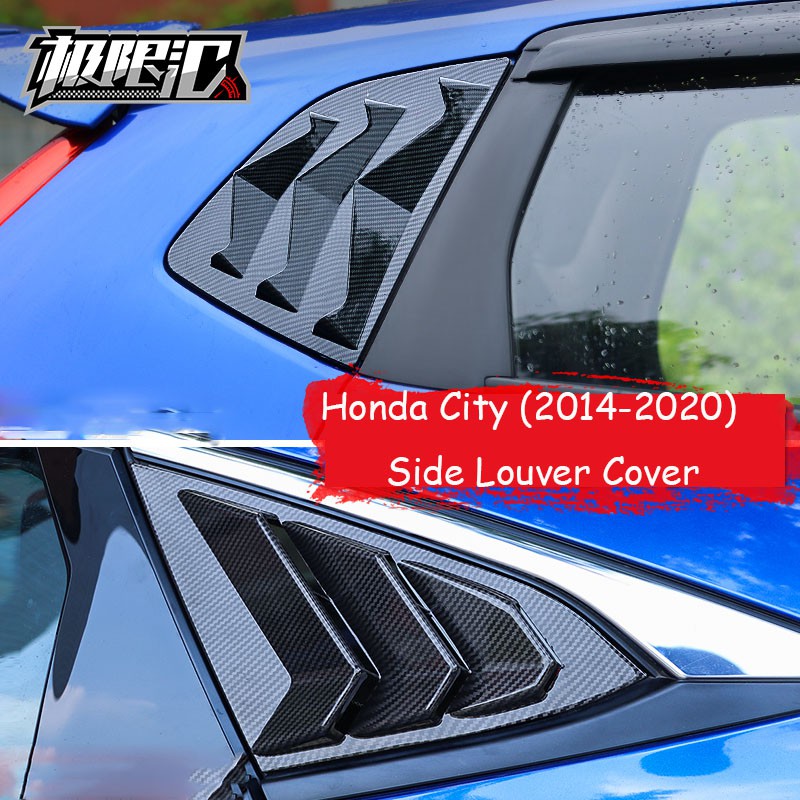 Honda Jazz / Fit 2014 - 2020 MUSTANG Aerodynamic ABS Side Window Louver ...