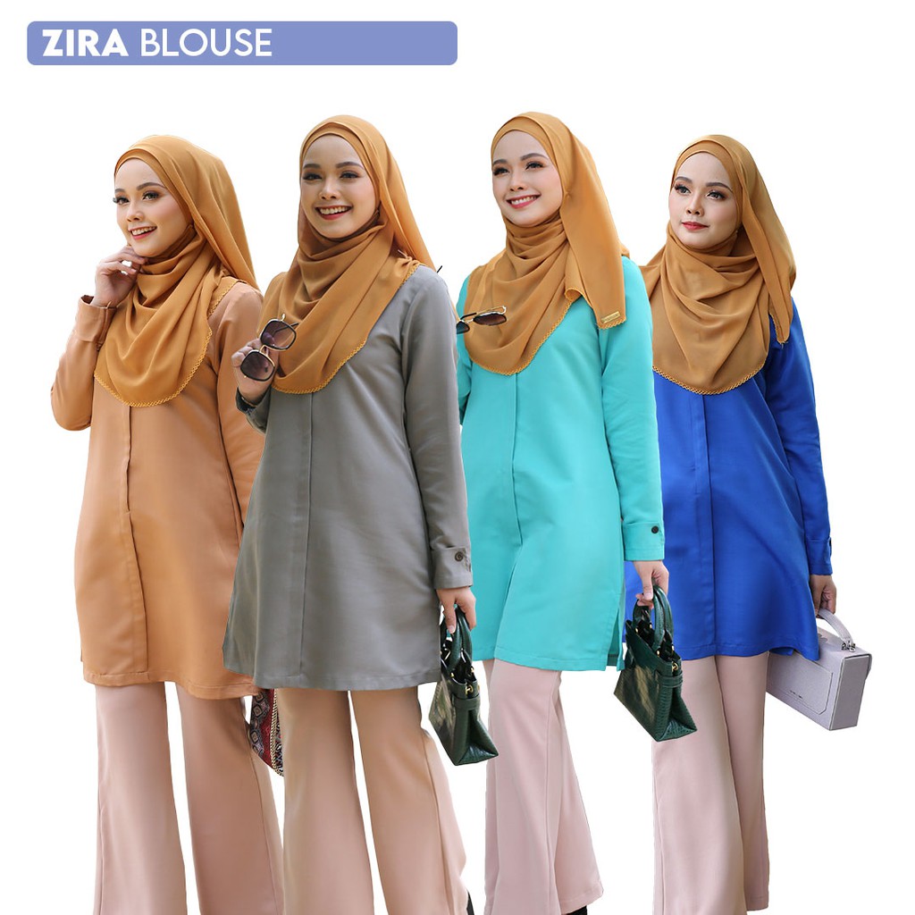 Zira Blouse Labuh Muslimah | Shopee Malaysia