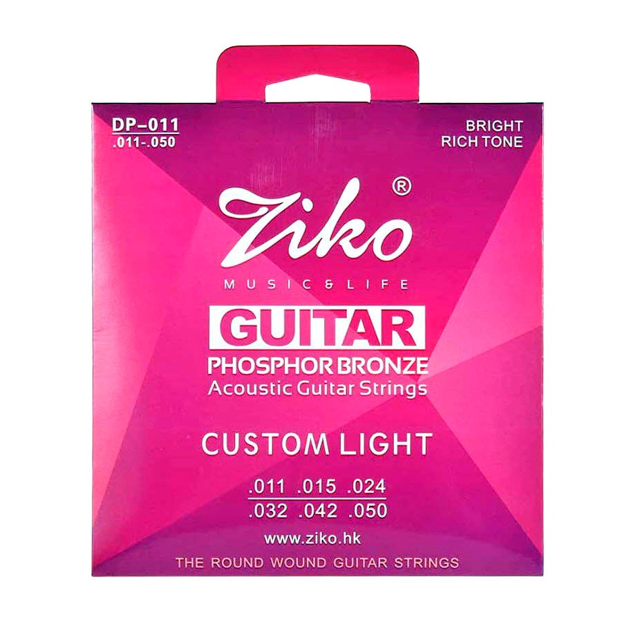 Tali Gitar Kapok Set #1 hingga #6 Ziko DP-010 Extra Light Acoustic ...