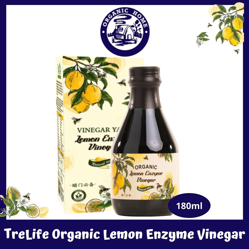 TreLife Organic Lemon Enzyme Vinegar 有机柠檬酵素醋 (230ml) | Shopee Malaysia