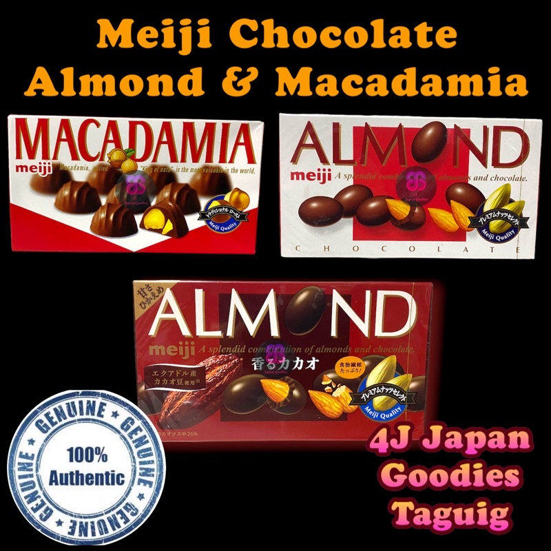 Meiji Almond and Macadamia from Japan | Shopee Malaysia