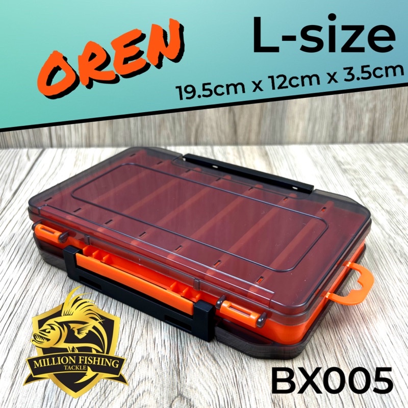 【BX005】𝐅𝐢𝐬𝐡𝐢𝐧𝐠 𝐓𝐚𝐜𝐤𝐥𝐞 𝐁𝐎𝐗 Double Side Open Lures Box Kotak Gewang Pancing Kotak Mancing 钓鱼用具盒子 ...