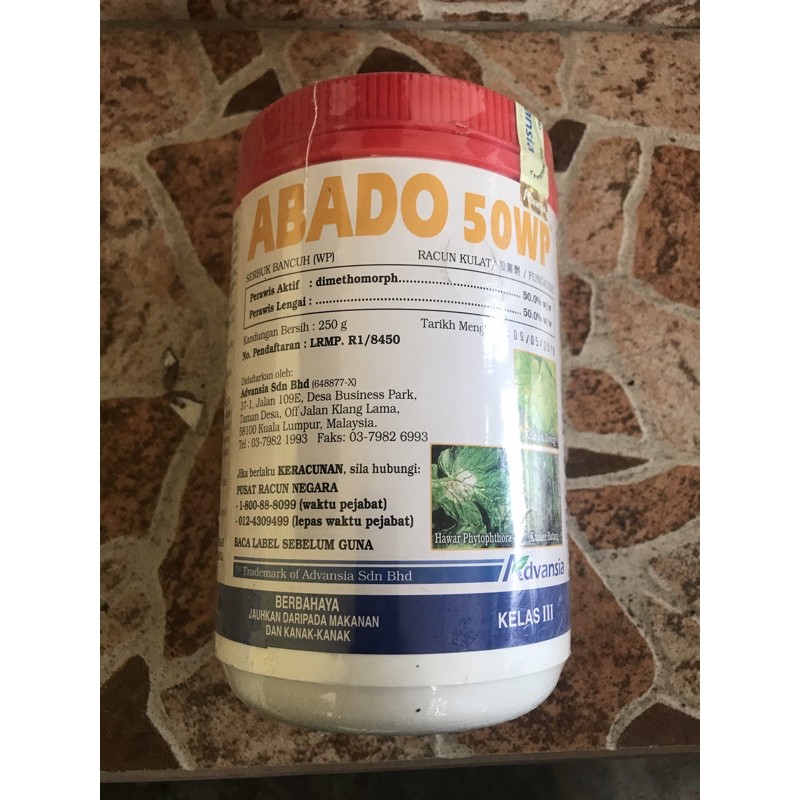Abado 50WP Racun Kulat dimethimorph 50% Forum Kanker Batang Durian ...