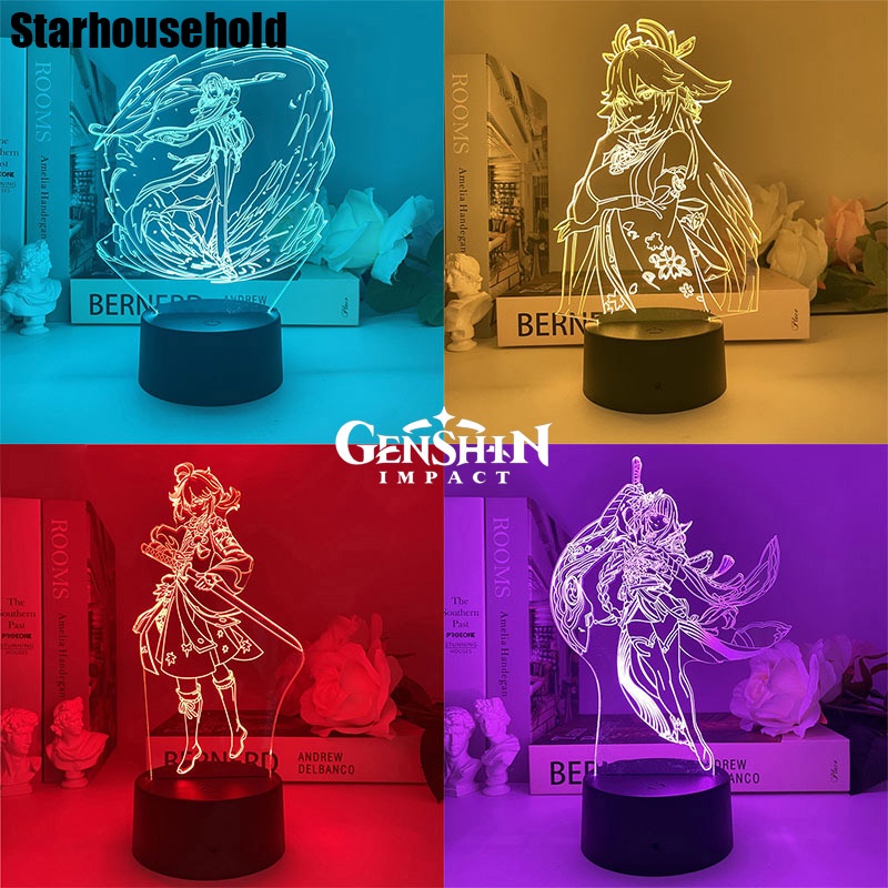 Game GENSHIN IMPACT Lamp GENSHIN IMPACT Raiden Shogun Kazuha ...