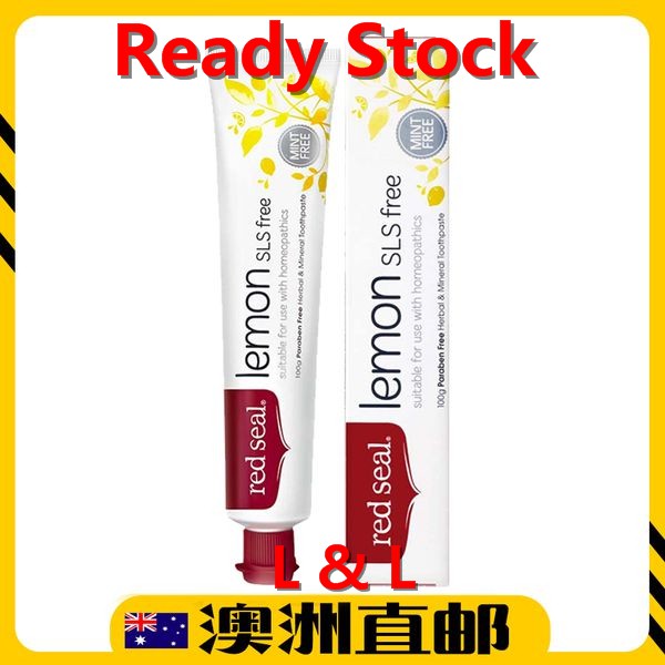 [Ready Stock EXP: 06/2026yr] Red Seal Lemon SLS Free Toothpaste 100g ...