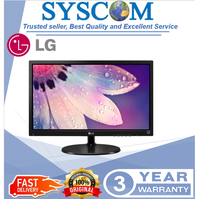 LG 19M38A 18.5“ LED Monitor (1366x768 / 75Hz / 5ms GTG) | Shopee Malaysia