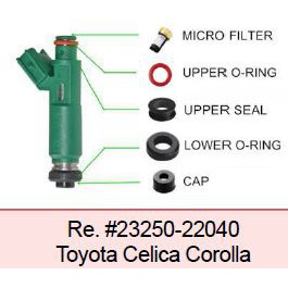 Toyota Celica Corolla Injector Repair Kit Rubber Seal 23250-22040 ...