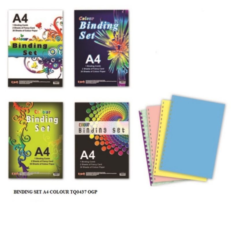 A4 Binding Set (Colour Paper) | Shopee Malaysia