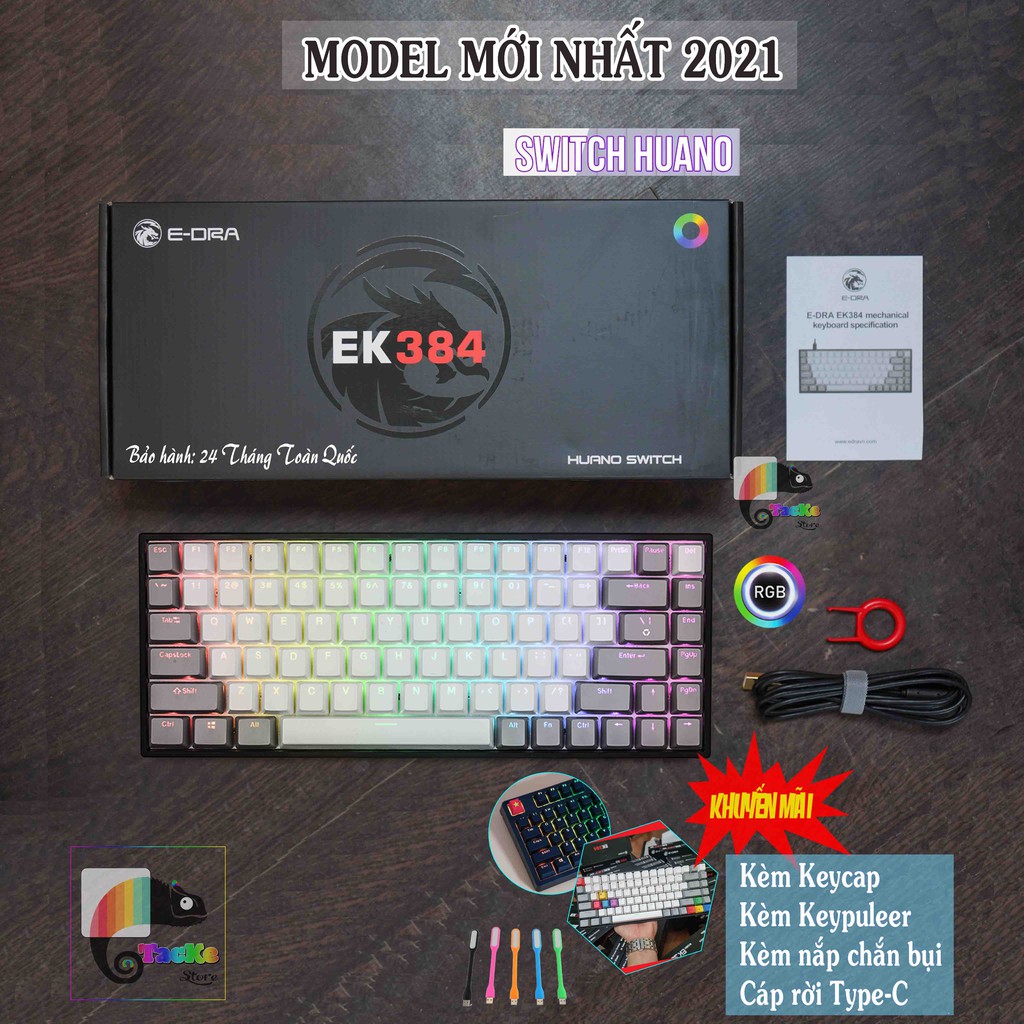 E-dra EK384 I H 24T RGB LED Mechanical Keyboard Genuine Nationwide I ...