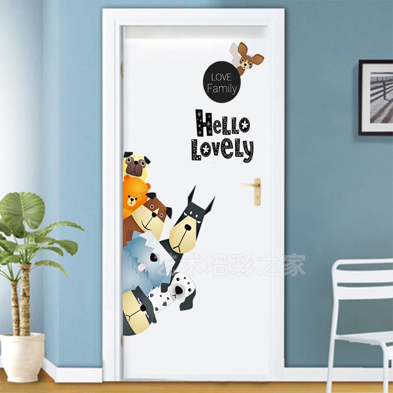 Ready Stock-Pelekat Kartun Pintu Asrama Kreatif Hiasan Bilik Kanak ...