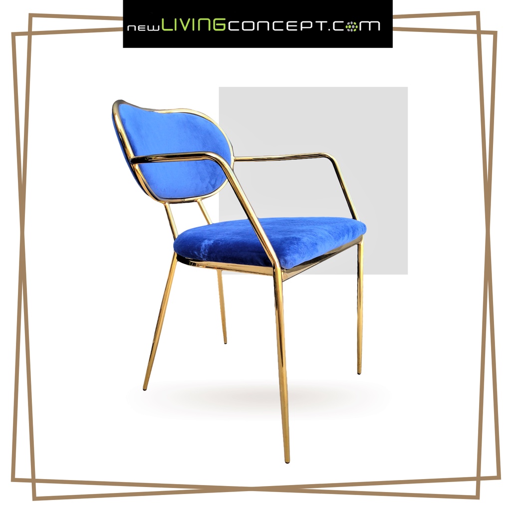 Gold Frame Dining Chair / Dressing Chair / Luxury Chair - FRM0218 ...