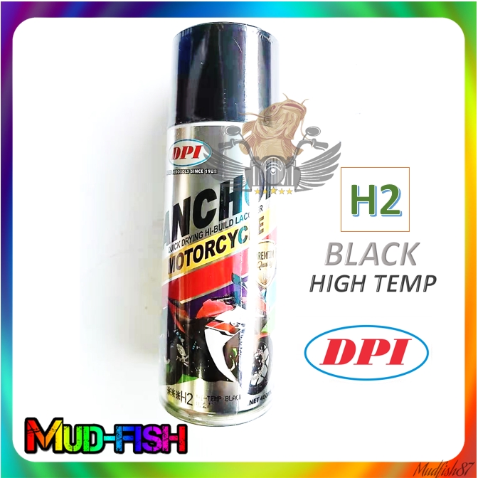 DPI ANCHOR AEROSOL SPRAY HI HEAT / TEMP MATTE BLACK TAHAN PANAS (A1 H2 ...