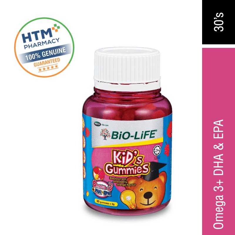 BIO-LIFE Kids Gummies Omega 3+ DHA & EPA 60g for Growing Children | Shopee Malaysia