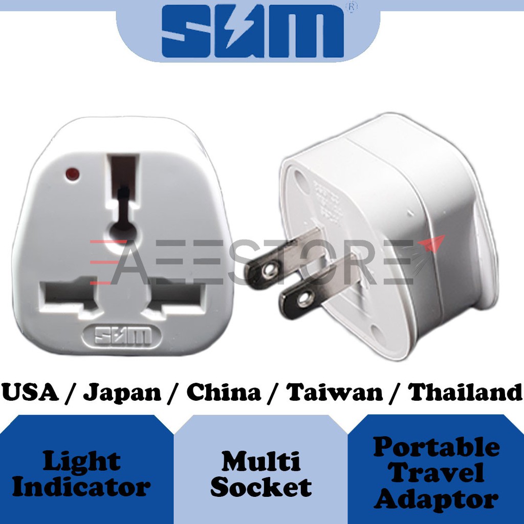 SUM Malaysia UK US EU China AU Thailand Universal Travel Adaptor Socket ...