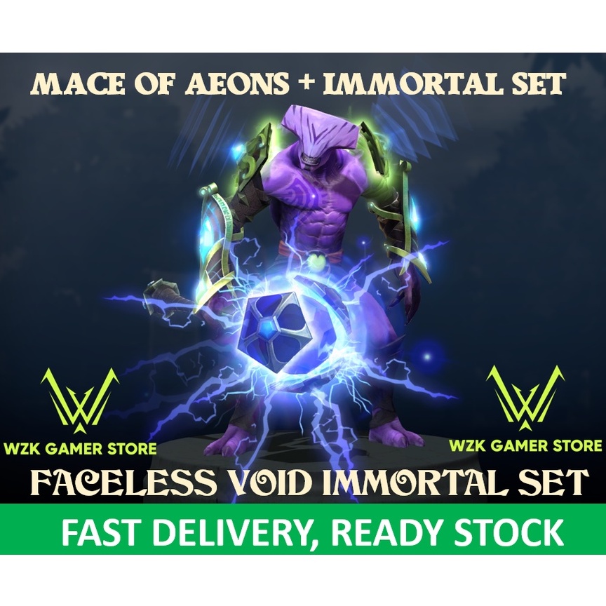 【Instant Stock】DOTA2 Mace Of Aeon Faceless Void Full Set[NO NEED WAIT 7 DAYS!] “Immortal Weapon ...