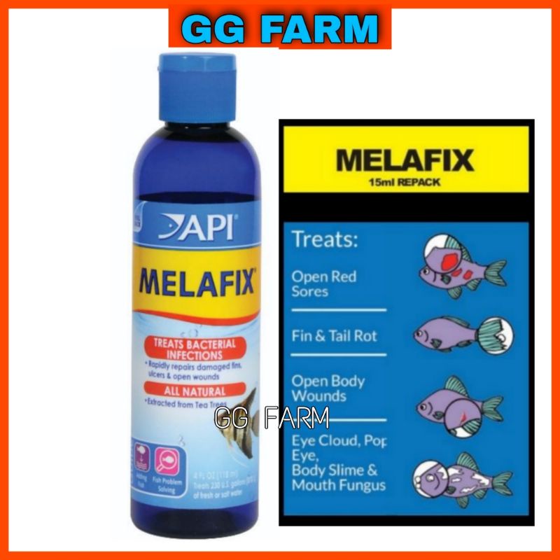 Melafix 15ml repack. Untuk ikan hiasan Ikan guppy Ikan Laga Betta Ikan ...