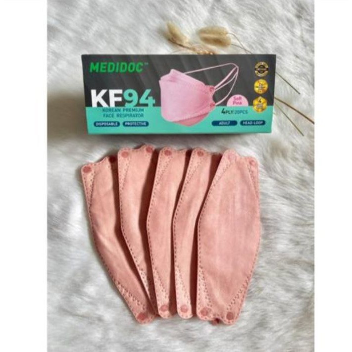 KF94 HEADLOOP ADULT MEDIDOC (PINK) | Shopee Malaysia