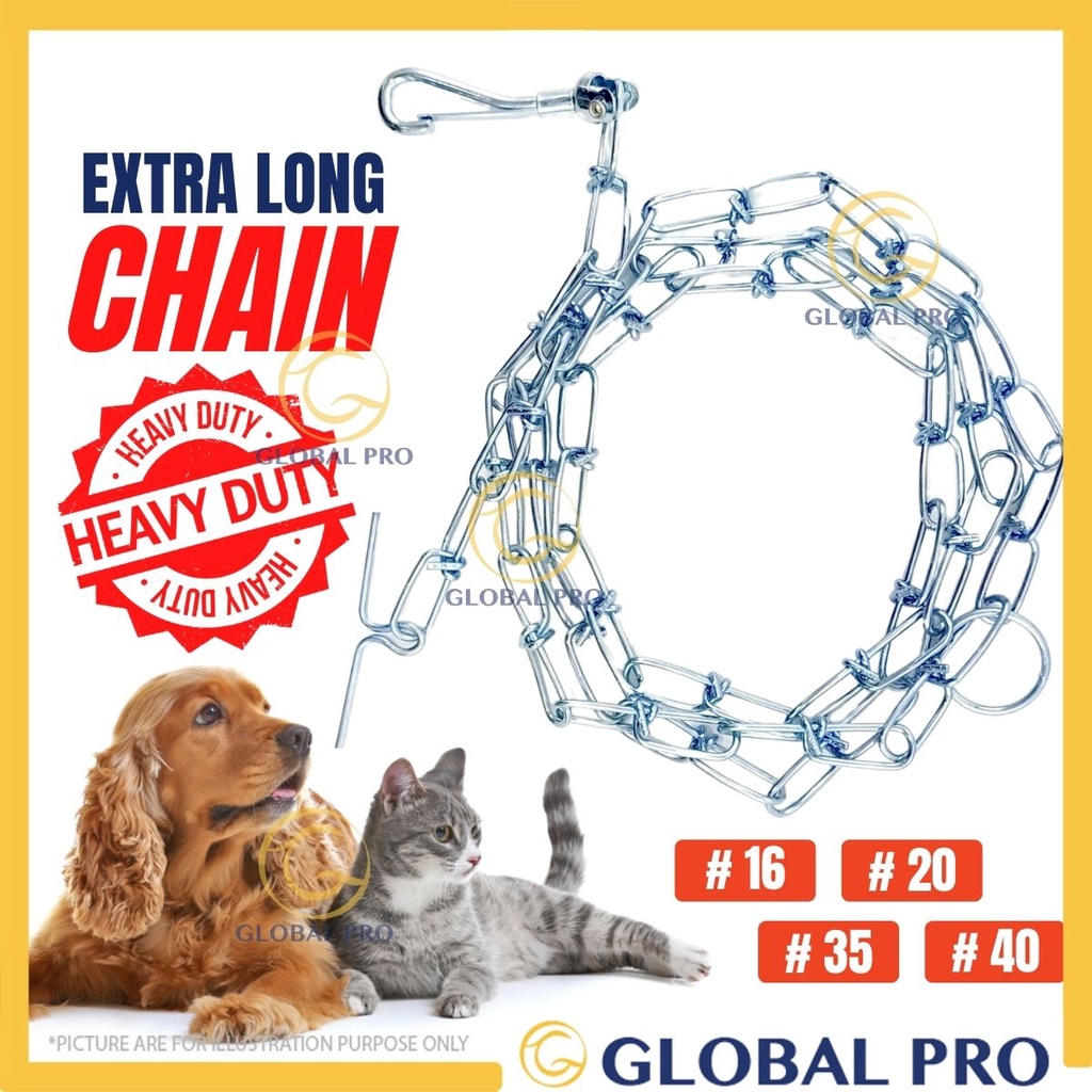[HEAVY DUTY] Cat Dog Collars Leashes & Harness Anti Chew Galvanized ...