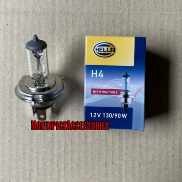 Hella H4 HALOGEN BULB/DOP 12V 130/90W P43t | Shopee Malaysia
