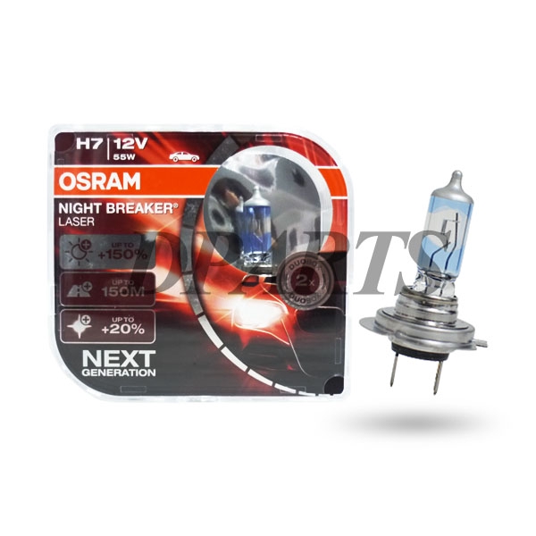 Osram Night Breaker Laser +150% H7 Light Bulb ( Next Generation ) Made ...