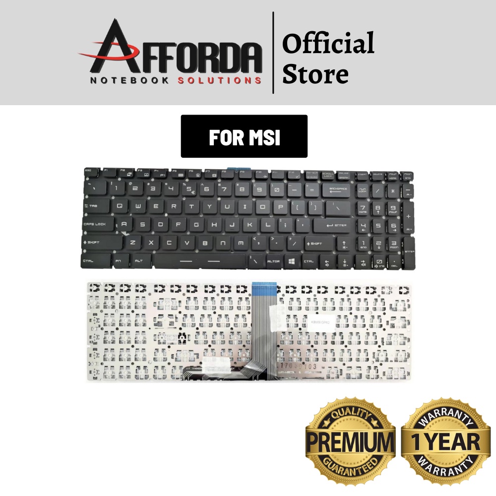 MSI GP62 Laptop Keyboard | Shopee Malaysia