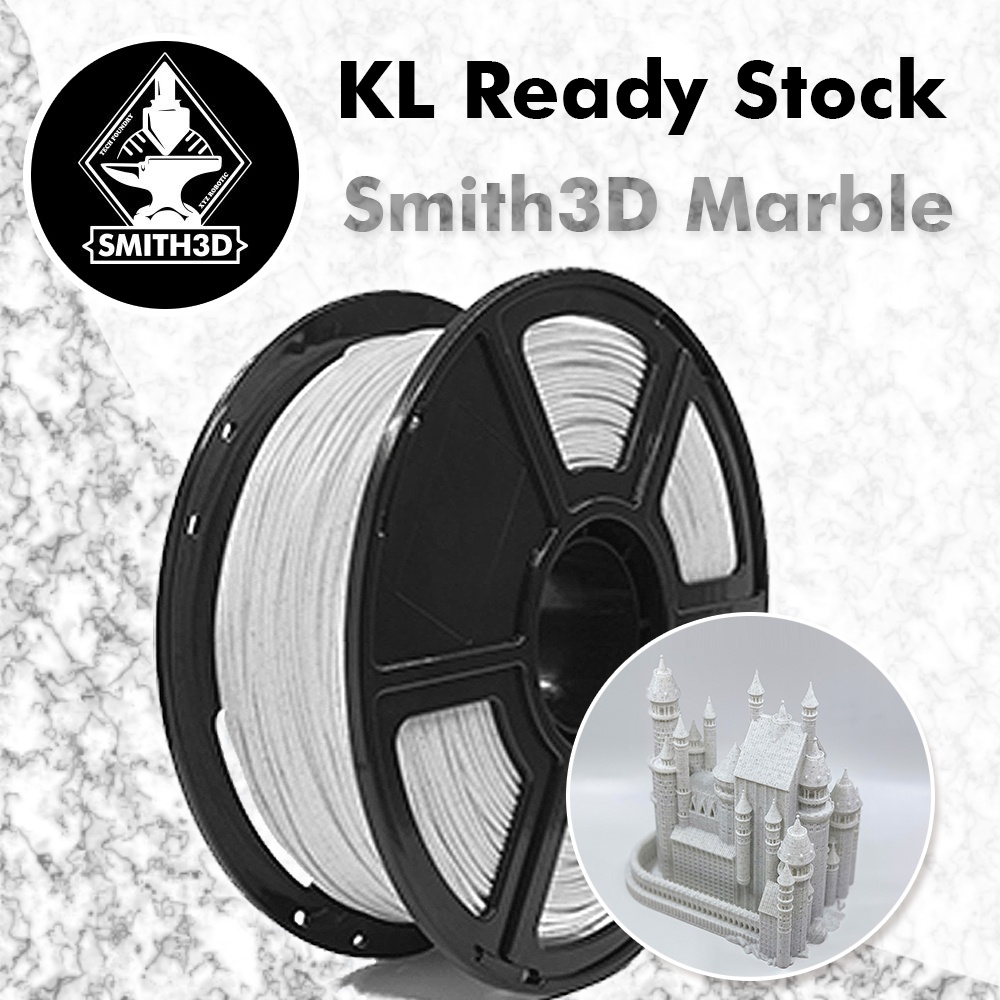 Smith3D Marble PLA Filament 1.75mm 1KG for 3D Printer eSUN Ender 3 V2 ...
