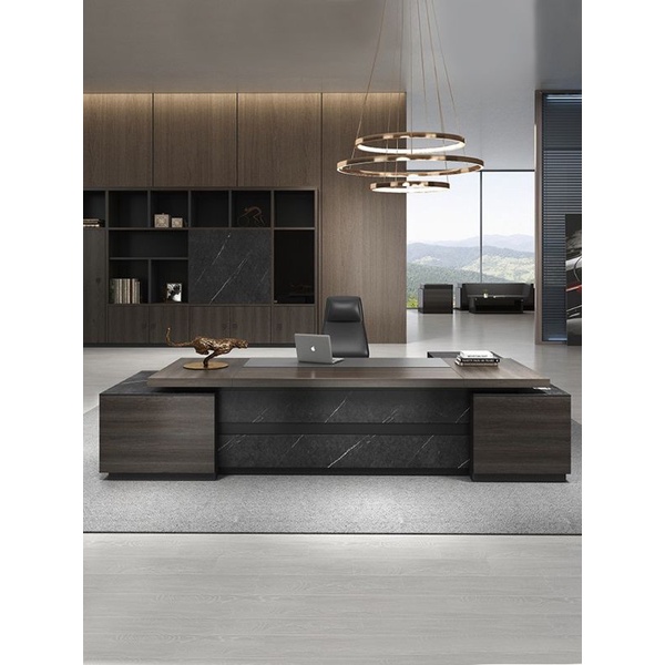 Boss desk and chair combination manager table president table ...