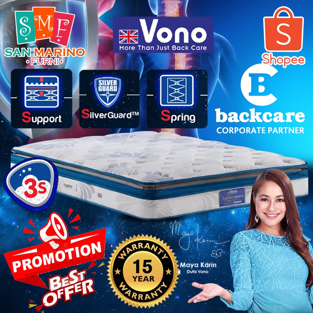 *Latest Promotion* Vono Ergobed Comfort II Mattress (15 Years Warranty ...