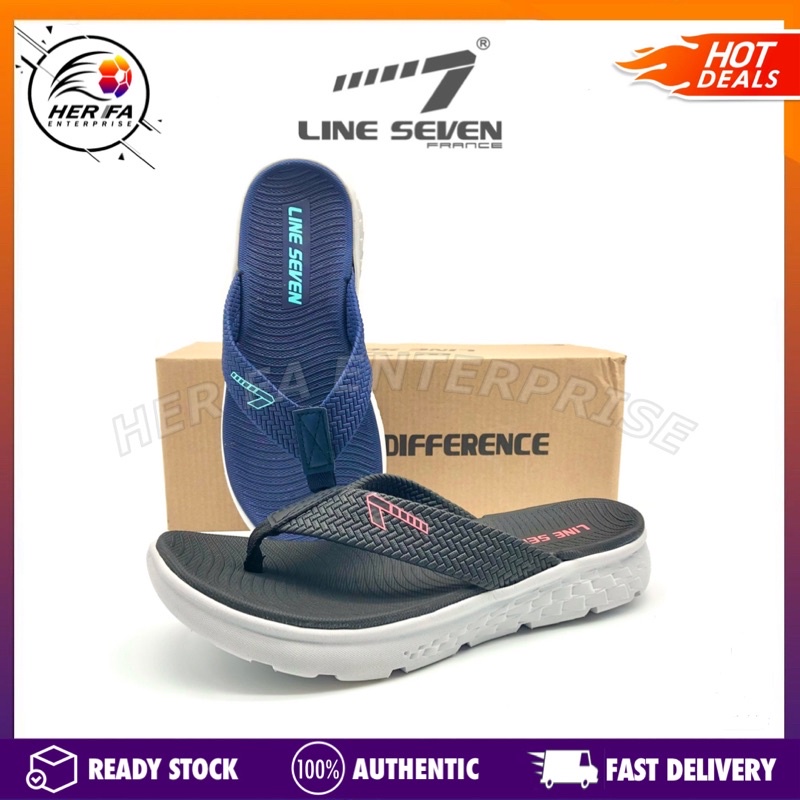 LINE SEVEN Women Slippers Sandals Flip Flops E-1072 | Shopee Malaysia