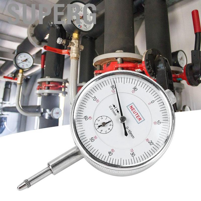 Superg High Accuracy Aluminum Alloy 0-10MM/0.01MM Dial Indicator Gauge ...