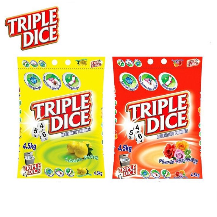 [READY STOCK]Triple Dice Detergent Powder（4kg） | Shopee Malaysia